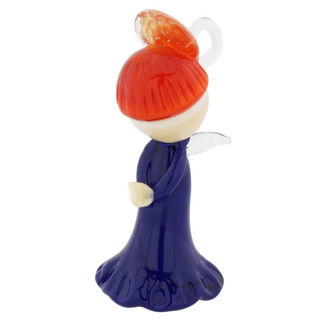 Glassofvenice Murano Glass Small Angel Ornament Cobalt Blue - Etsy