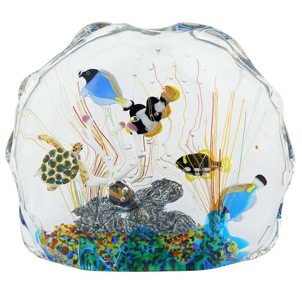 Large Murano Glass Aquarium With Fish - Etsy