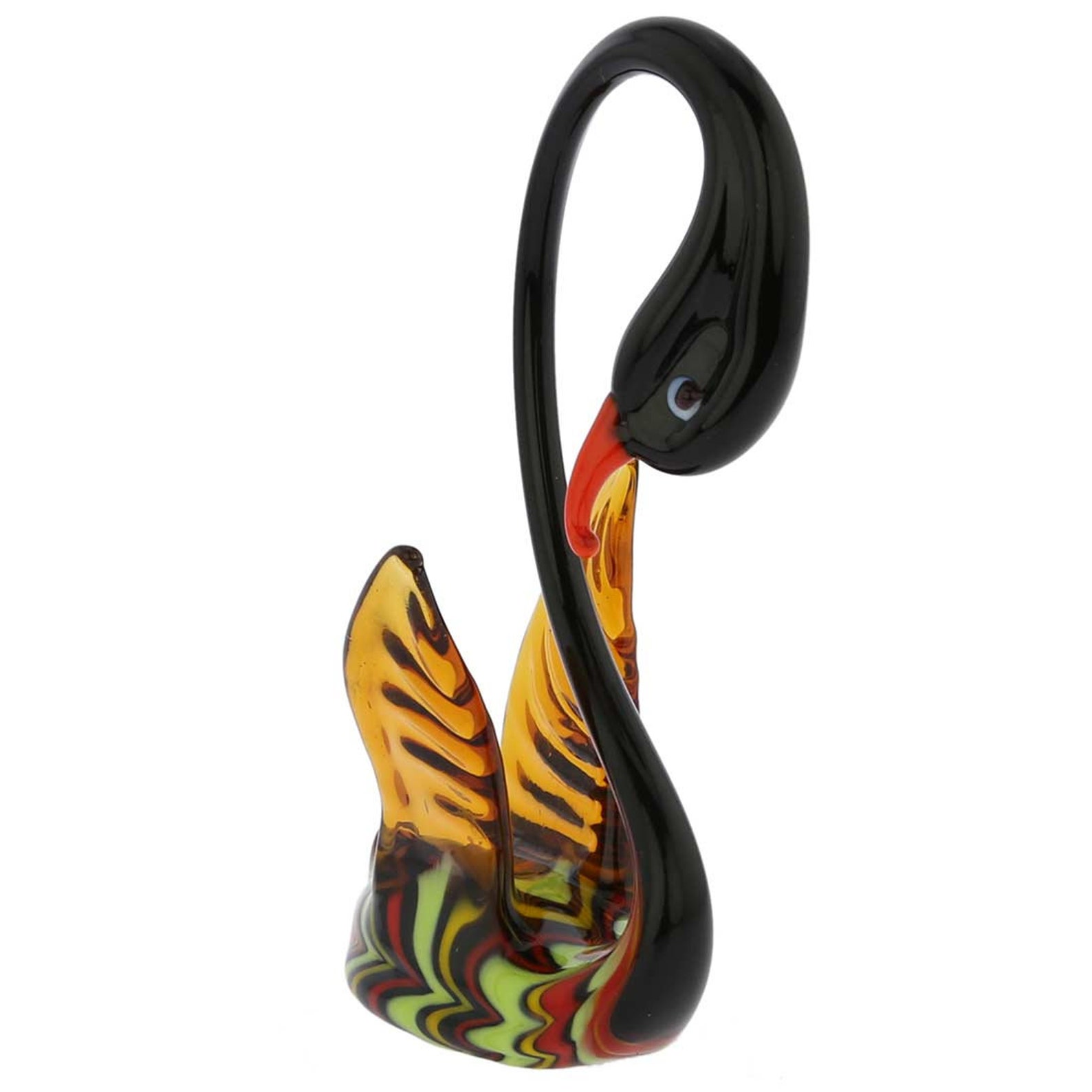 Glassofvenice Murano Glass Festooned Swan - Etsy