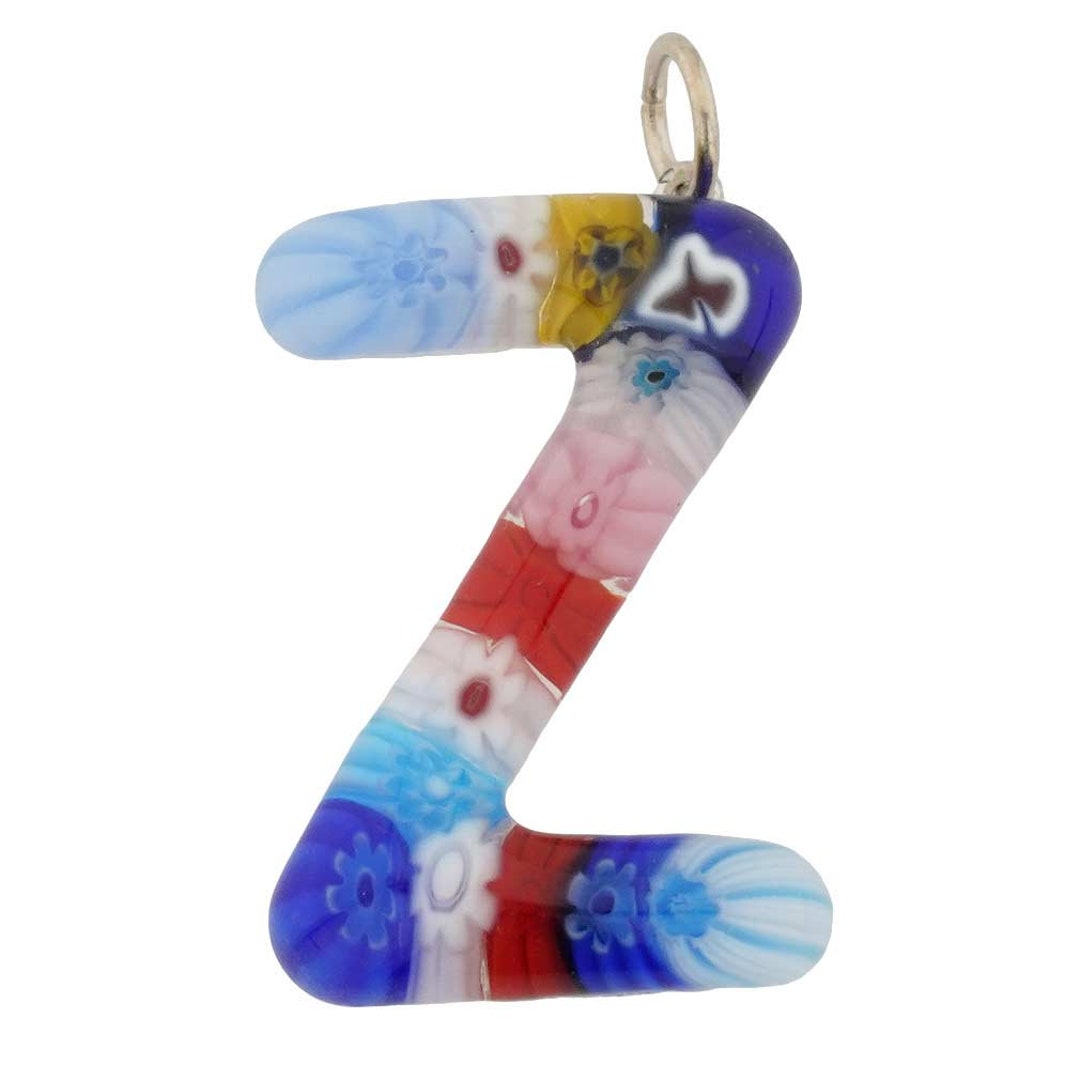 Glassofvenice Murano Glass Alphabet Initial Pendant Letter Z - Etsy