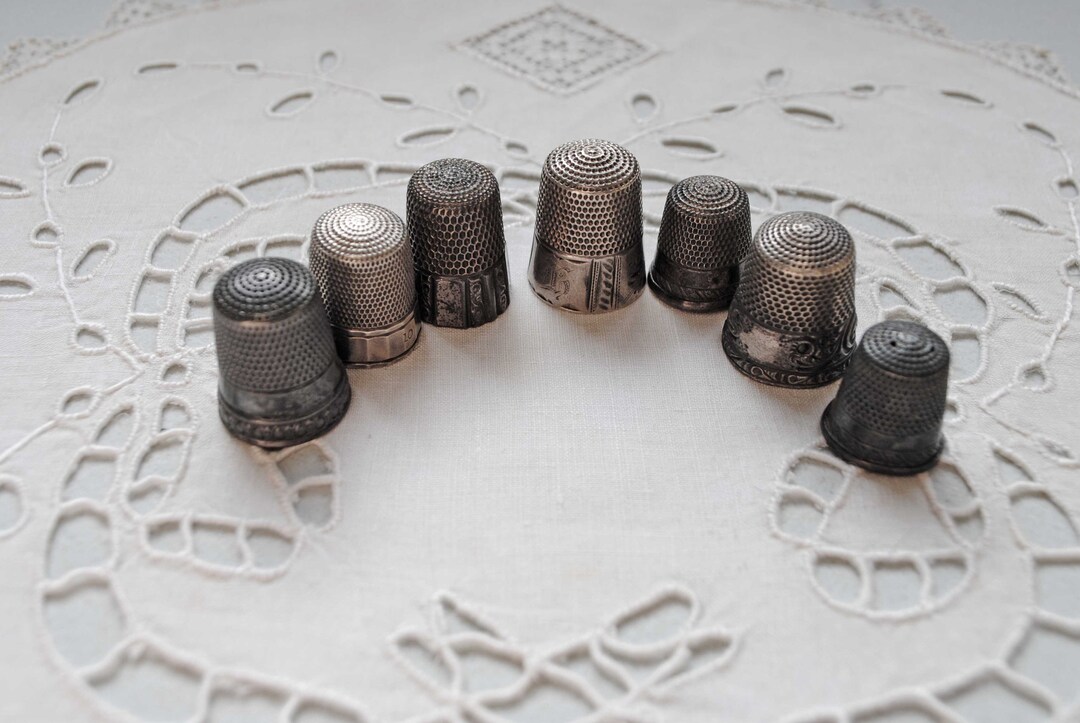 Victorian Sterling Silver Sewing Thimbles Lot of 8 - Etsy