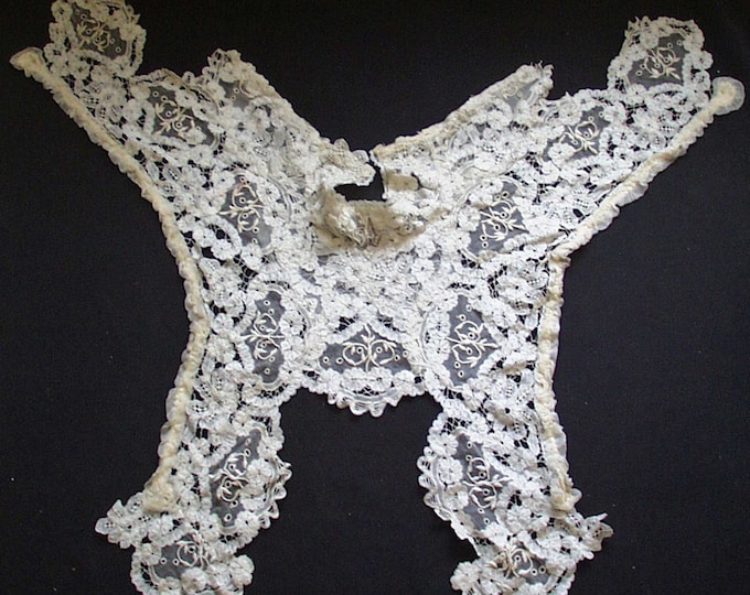 Antique Victorian Lace Collar Princesse Tape Lace - Etsy