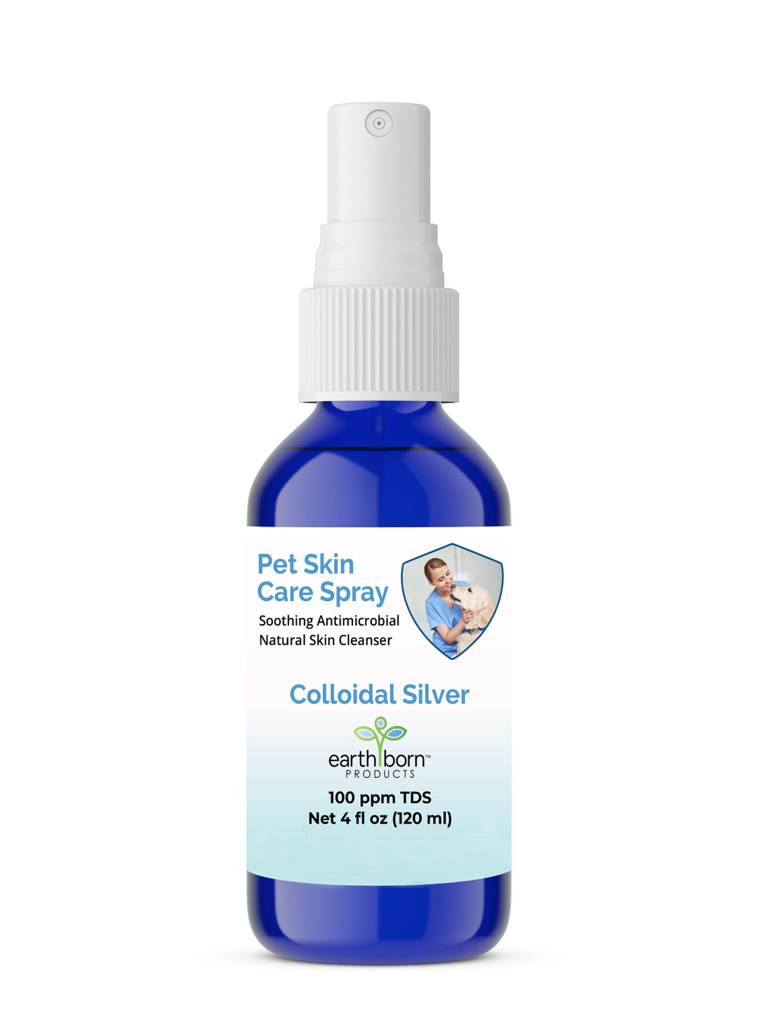 Colloidal Silver Pet Spray | Antimicrobial, Hot Spots, Burns (4 Oz ...