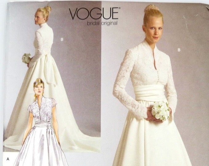 Vogue Bridal Original, Pattern V2979, FACTORY FOLDED, Size 6, 8, 10 ...