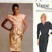 REPRODUCTION Vogue Original Design 1947, Pattern V9346, Sizes 6 8 10 12 ...