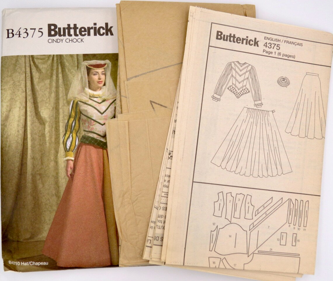 History Butterick Pattern, Historical Outfit, Sizes 6 - 12 Butterick ...
