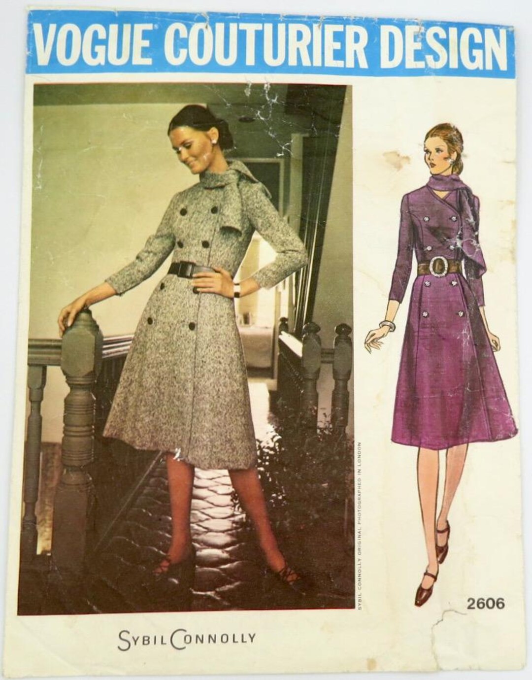 Vogue Couturier Design, Pattern 2606, Size 20, Sybil Connolly, 1970s ...
