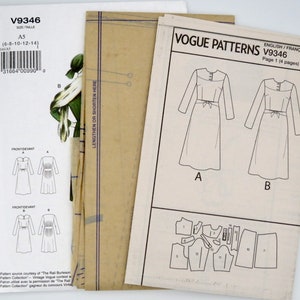 REPRODUCTION Vogue Original Design 1947, Pattern V9346, Sizes 6 - 8 ...