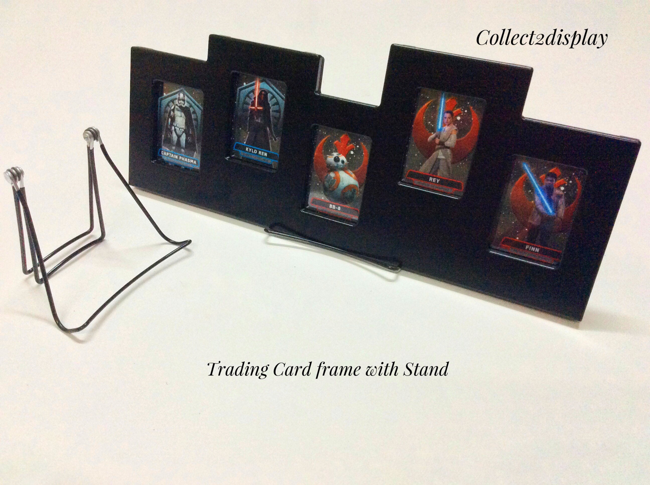 Trading Card Frame With Sheet Protector Toploader for 5 Cards - Etsy