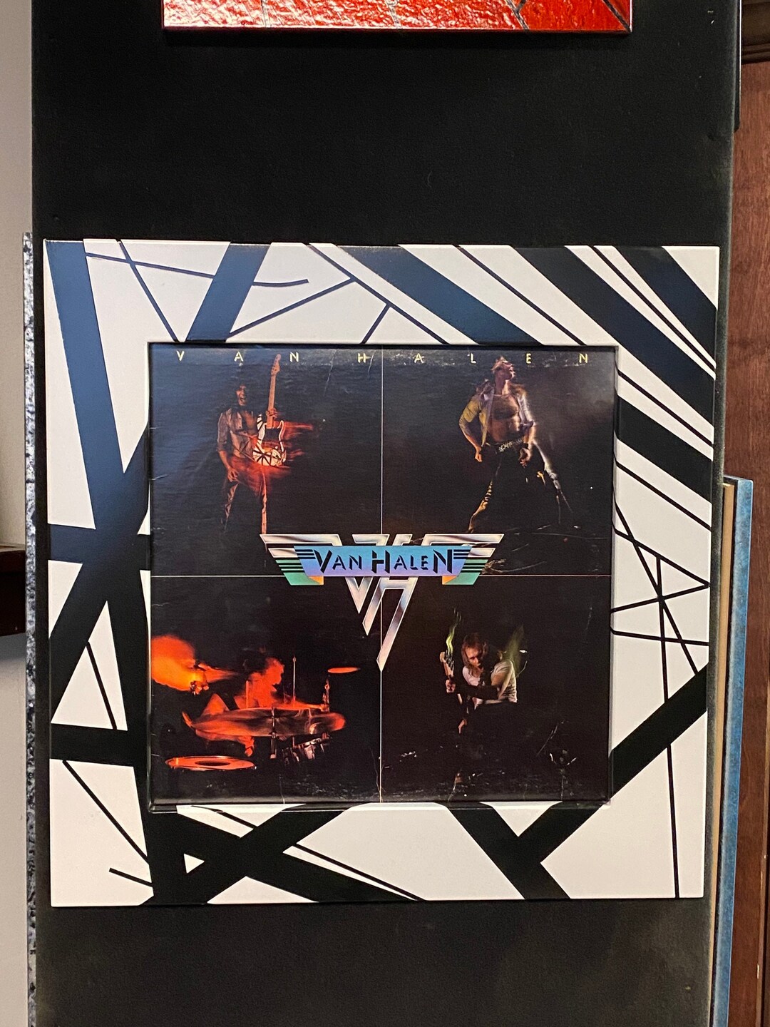 Vinyl LP Toploader Frame Black and White Stripe Finish - Etsy