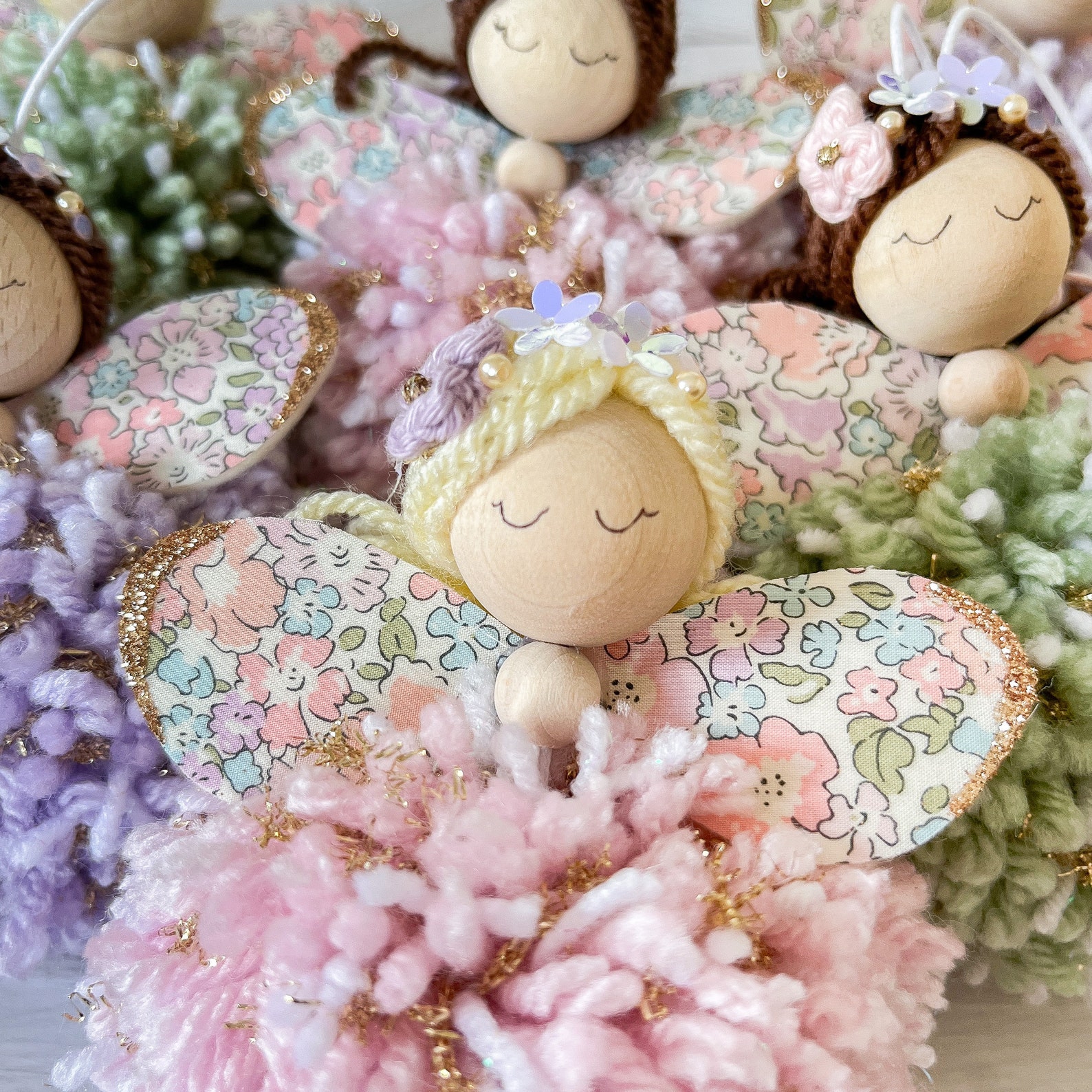 Pom Pom Fairy Decoration | Fairy Decor | Nursery Decoration | Nursery ...