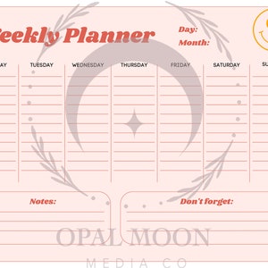 Retro Smiley Aesthetic Weekly Digital Planner - Etsy