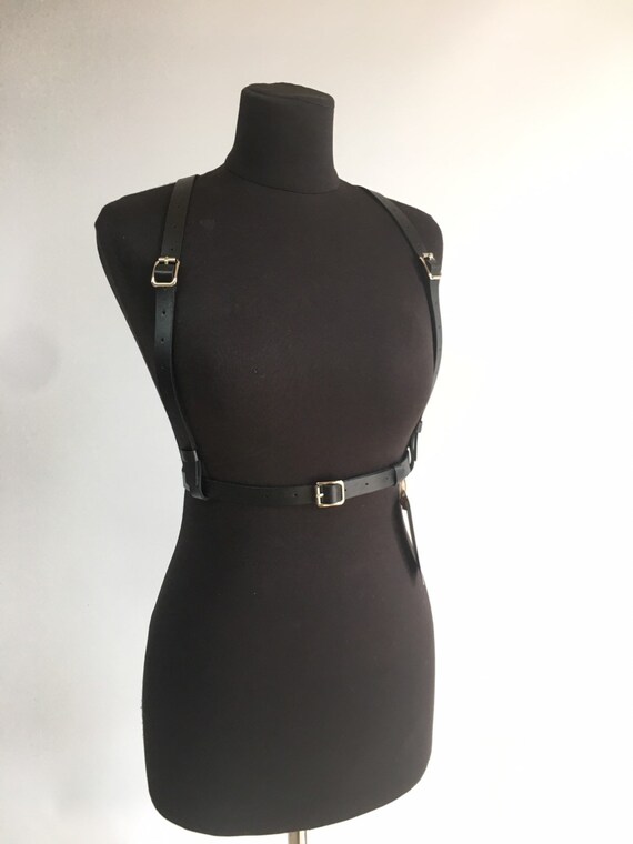 One belt harnessthin beltleather harnesssuspenders | Etsy