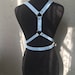 Baby Blue Harness , Vegan Leather Harness ,leather Belt ,straps Under ...