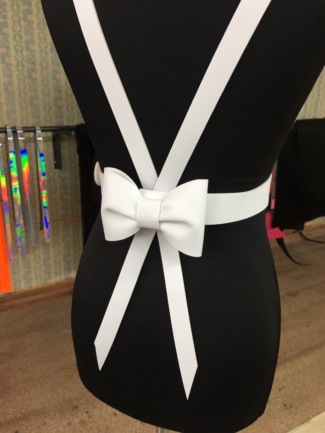 Leather Harness With Bow leather Bowfeminine Harnessbelt - Etsy