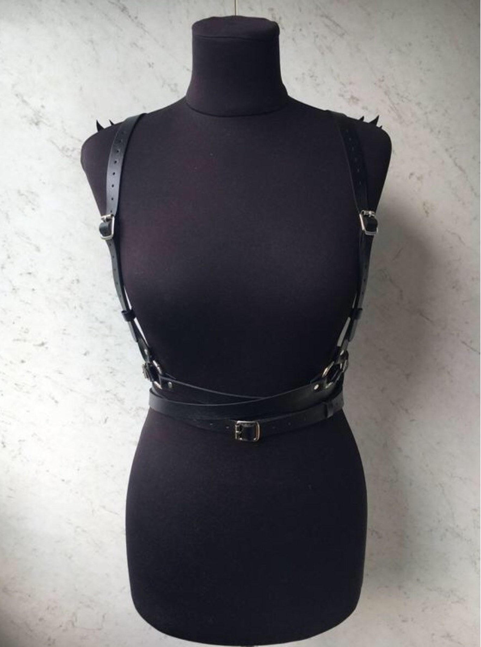 Angels wings harness with angels wings leather wings vegan | Etsy