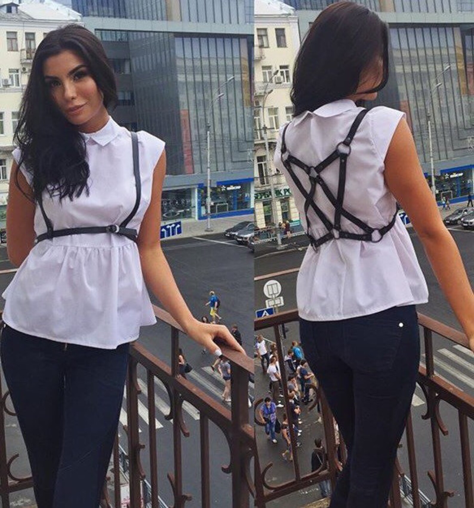 Star Harness Vegan Leather Harness Fashionable Harness Belt - Etsy