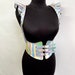Corset With Ruffles Shoulders,leather Corset,corset Belt - Etsy