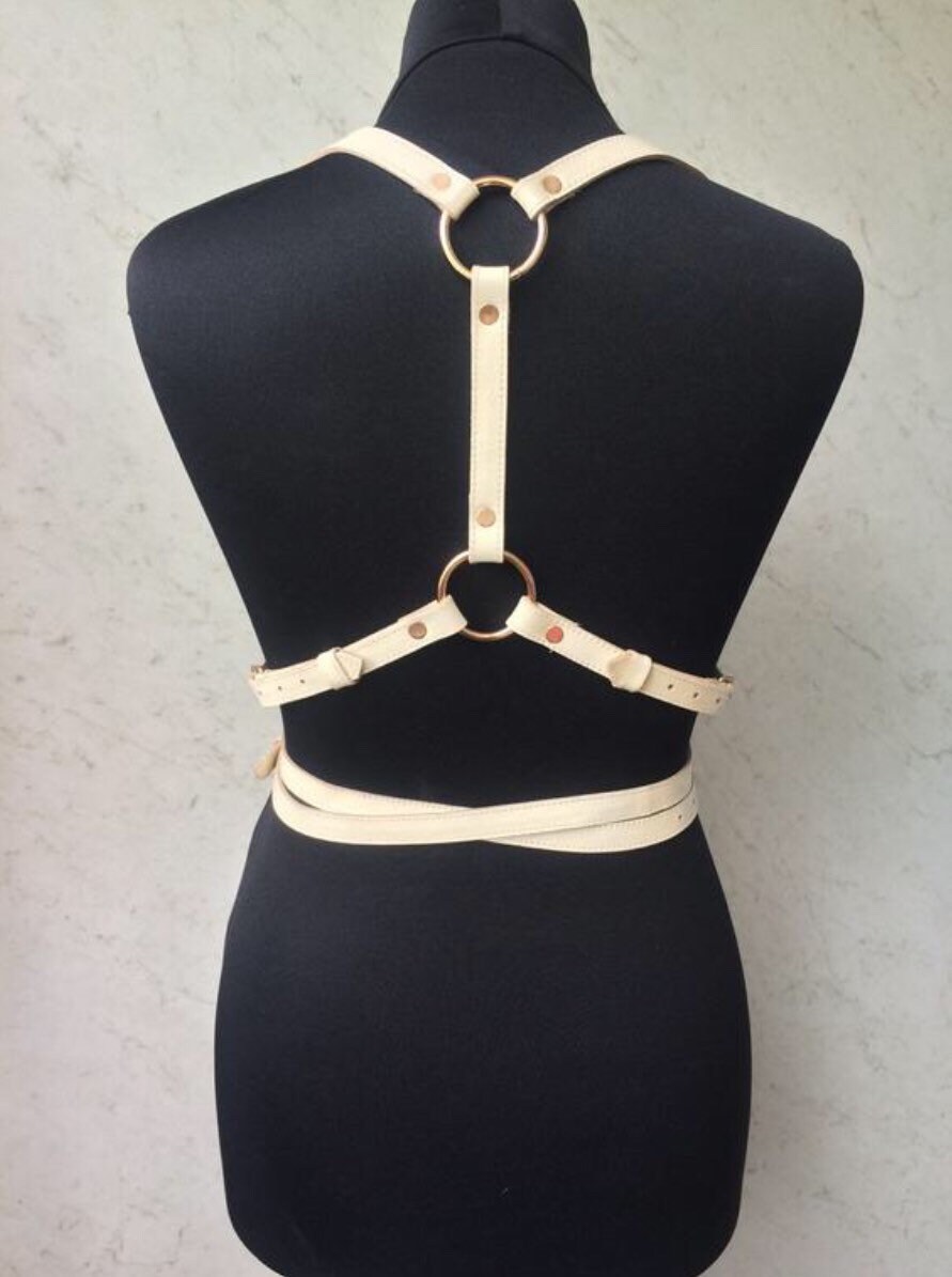 Crossed harnessharness harness belt harness leather | Etsy