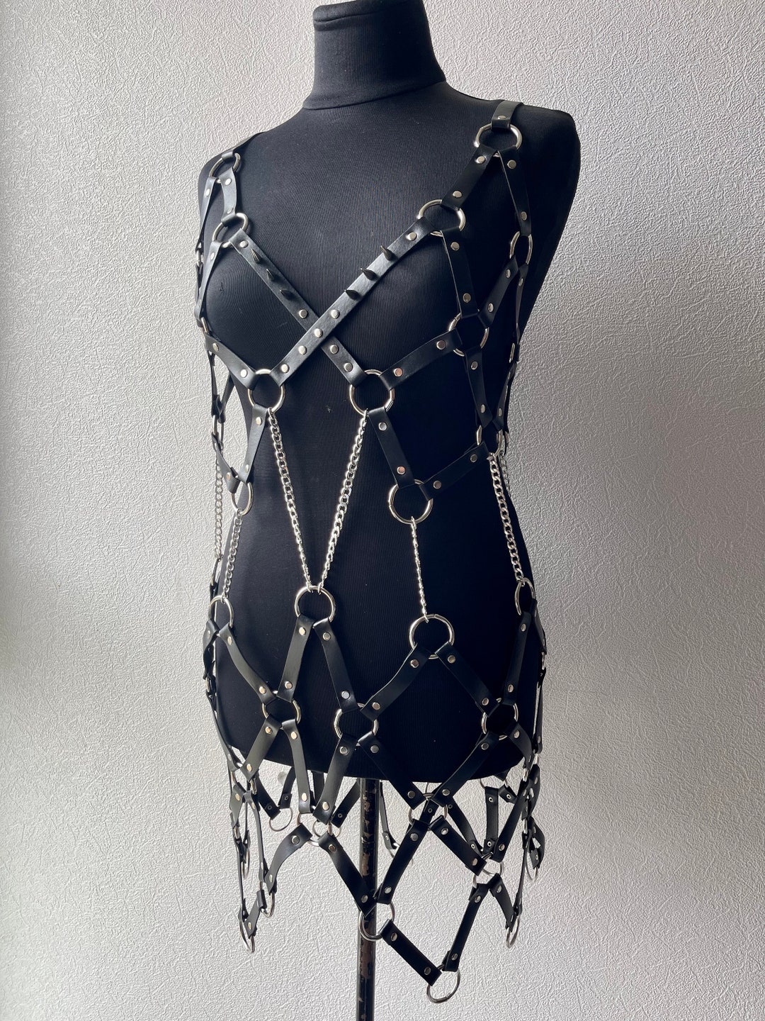 Dress With Chains,metallic Chains Dress,harness Dress,burningman Stuff ...