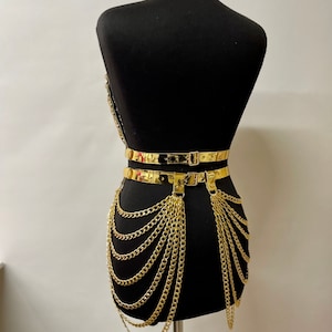 Set With Chains,dancing Wearing,festival Costume - Etsy