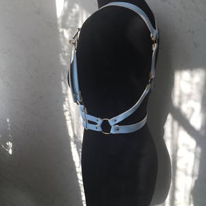 Baby Blue Harness , Vegan Leather Harness ,leather Belt ,straps Under ...