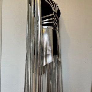 Faux Leather Fringe Harness Costume, Burning Man Fashion - Etsy