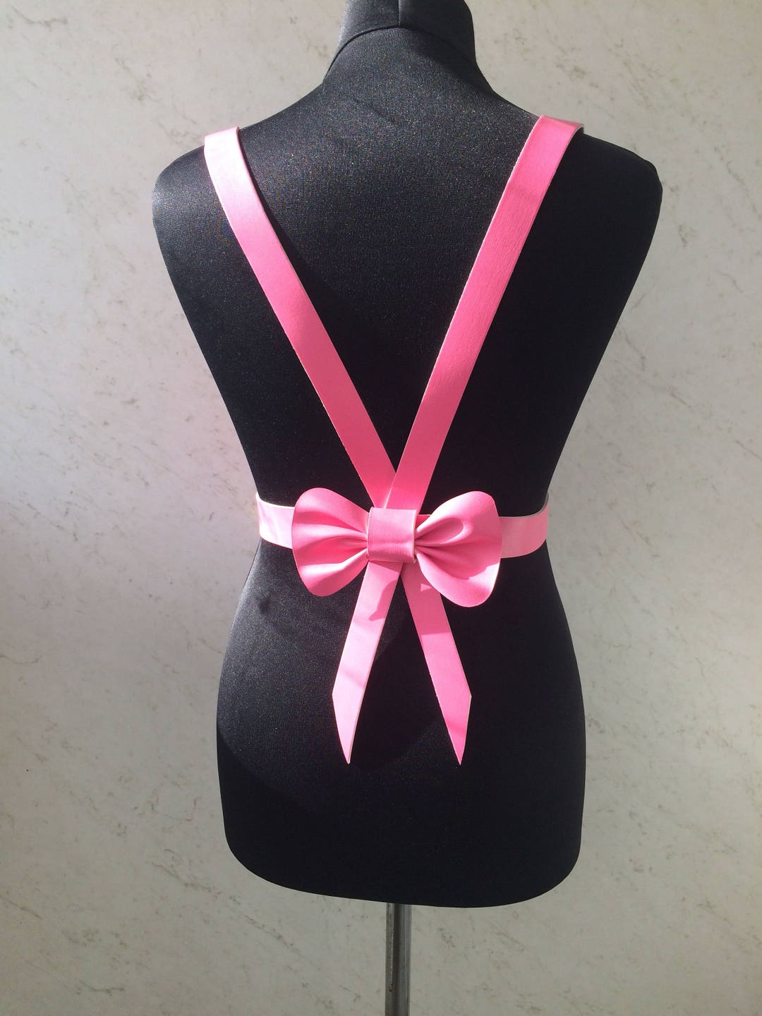 Leather Harness With Bow ,leather Bow,feminine Harness,belt With Bow - Etsy