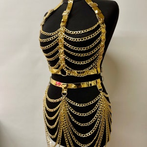 Set With Chains,dancing Wearing,festival Costume - Etsy