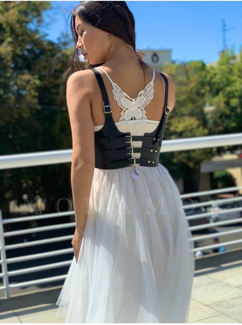Wide Corset,leather Corselet, Modeling Corset - Etsy