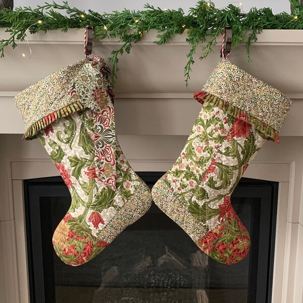 Patchwork Christmas Stockings - Etsy
