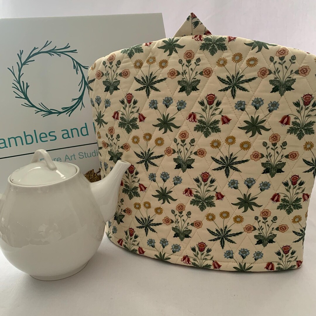 William Morris Tea Cozy: Quilted Insulated Teapot Cover - Etsy