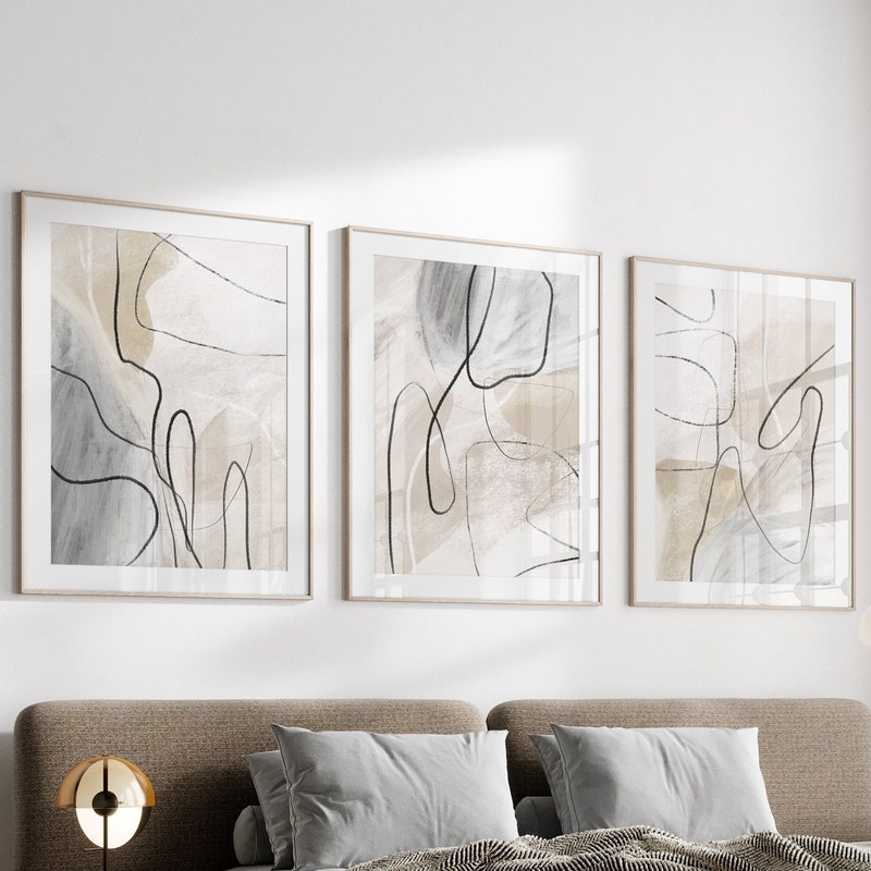 Abstract Line Oil Painting - Etsy