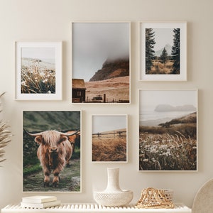 Rustic Farmhouse Print Set of 6, Nature Print, Pine Trees Printable Art ...