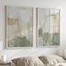 Light Green Abstract Painting Set of 2, Neutral Acrylic Print, Sage ...