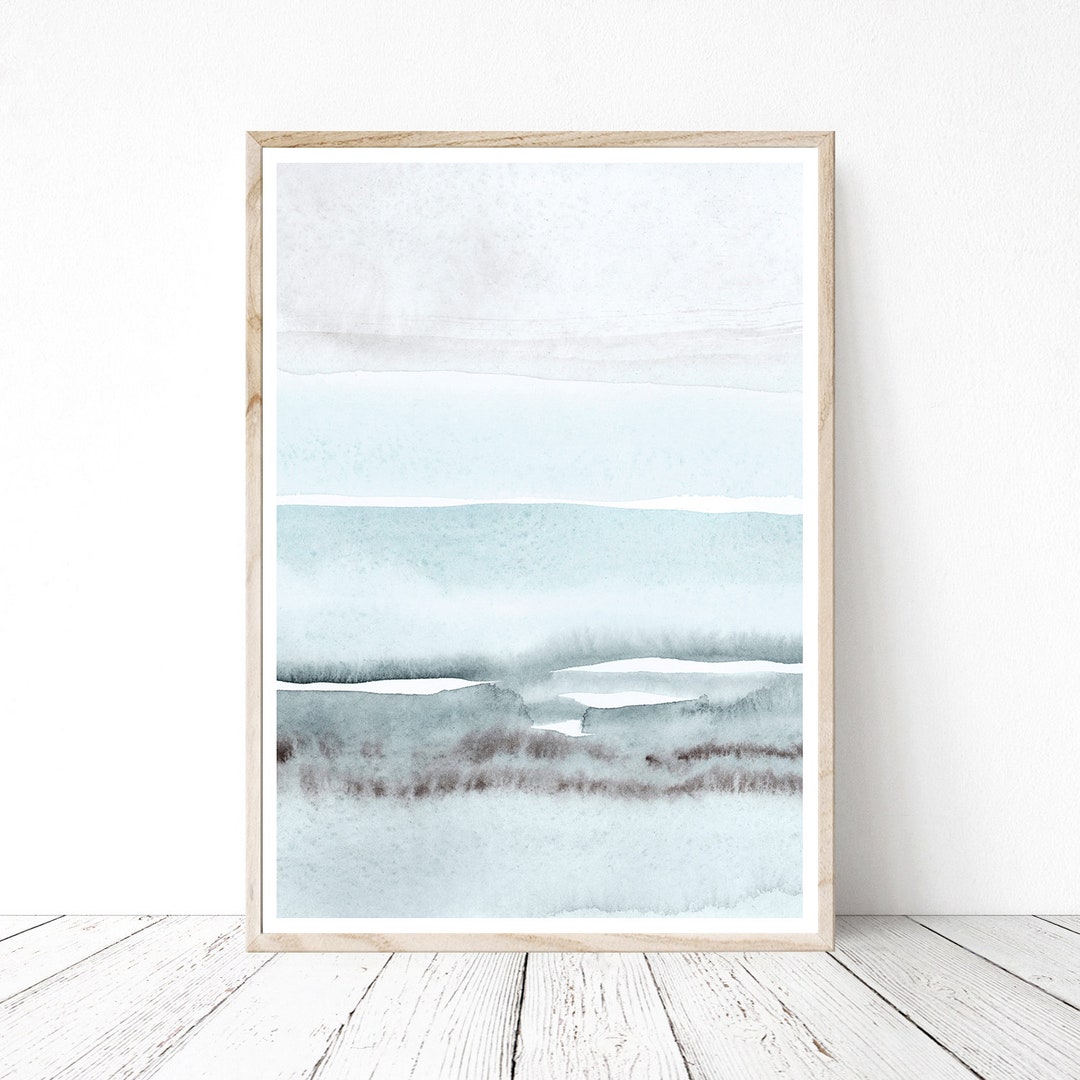 Light Blue Watercolor Print Instant Art INSTANT DOWNLOAD - Etsy
