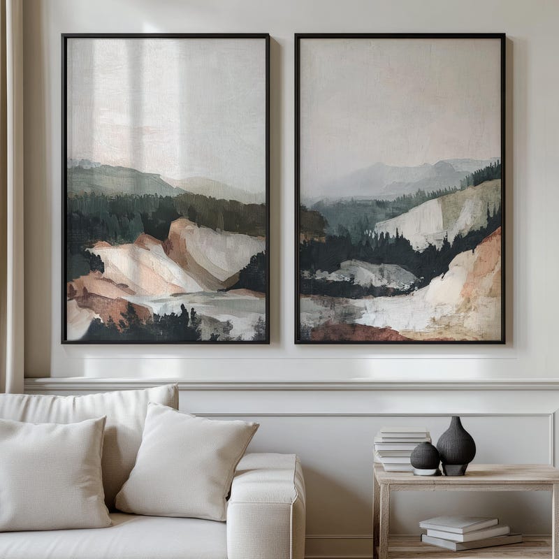 Modern Landscape Acrylic - Etsy