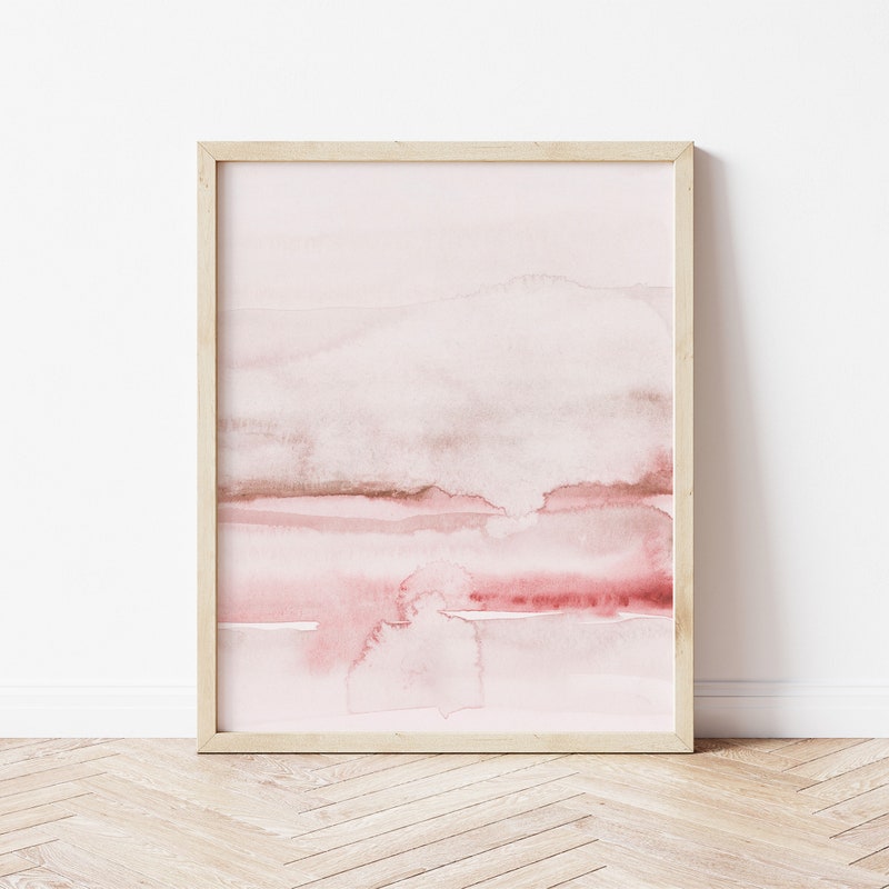 Blush Abstract Art - Etsy