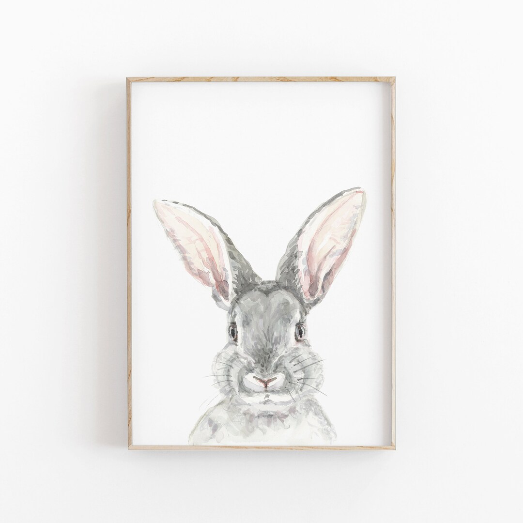Rabbit Print Instant Art INSTANT DOWNLOAD Printable Wall Decor - Etsy