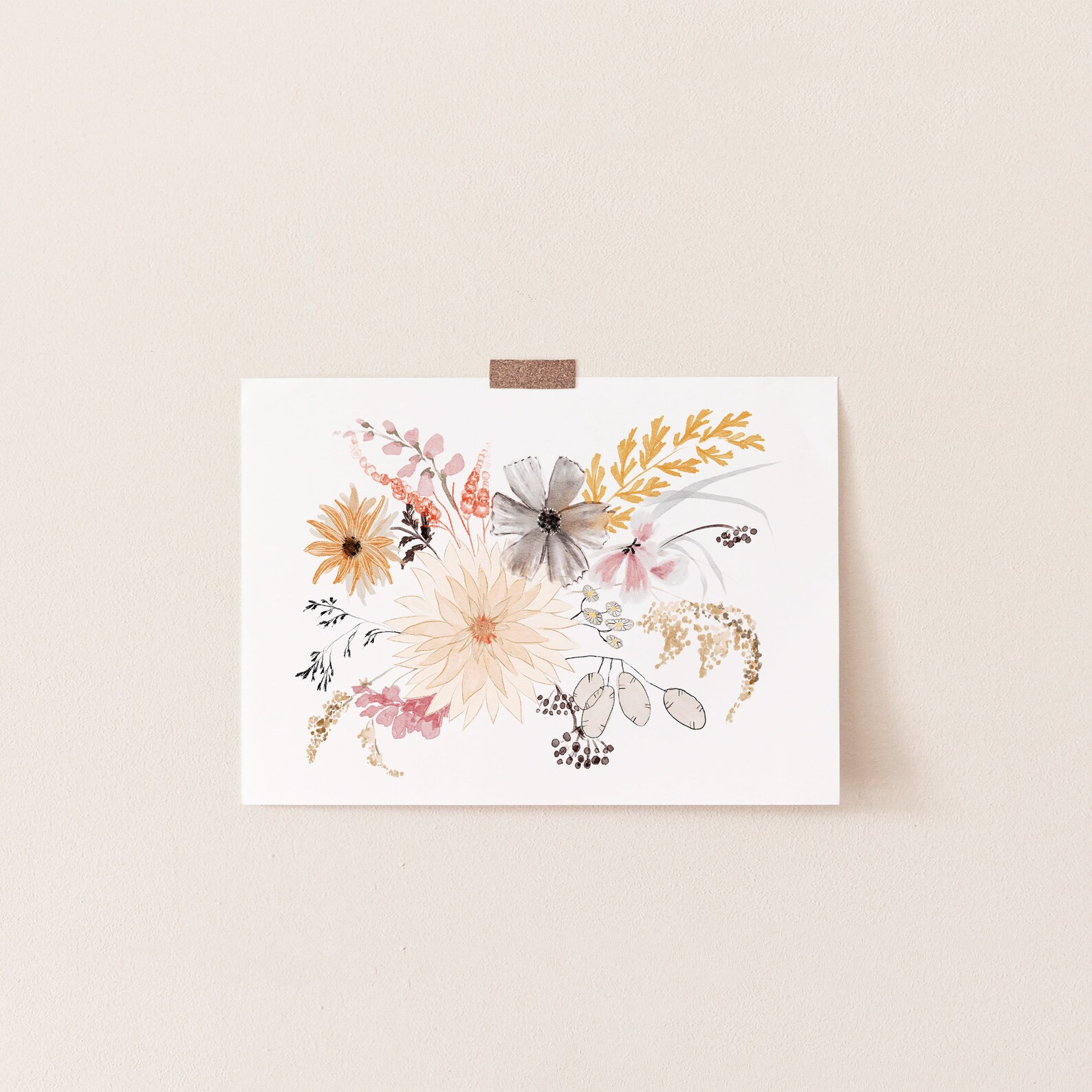 Floral Print Flowers Art INSTANT DOWNLOAD Printable Wall - Etsy