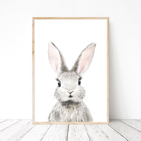 Rabbit Nursery Print Instant Art INSTANT DOWNLOAD Printable | Etsy
