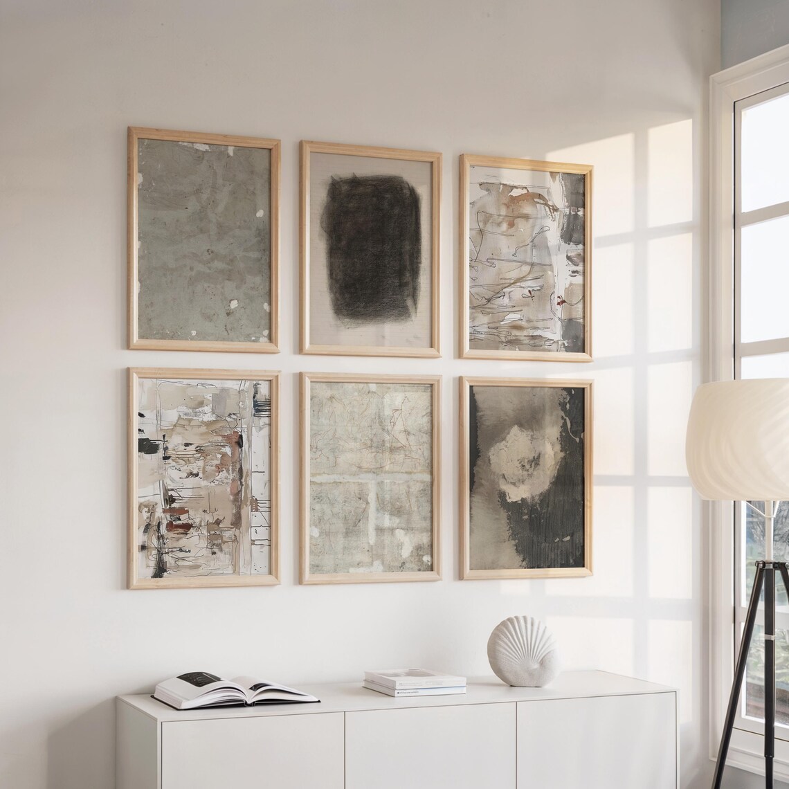 Contemporary Abstract Gallery Wall Print Set of 6, Printable Art ...