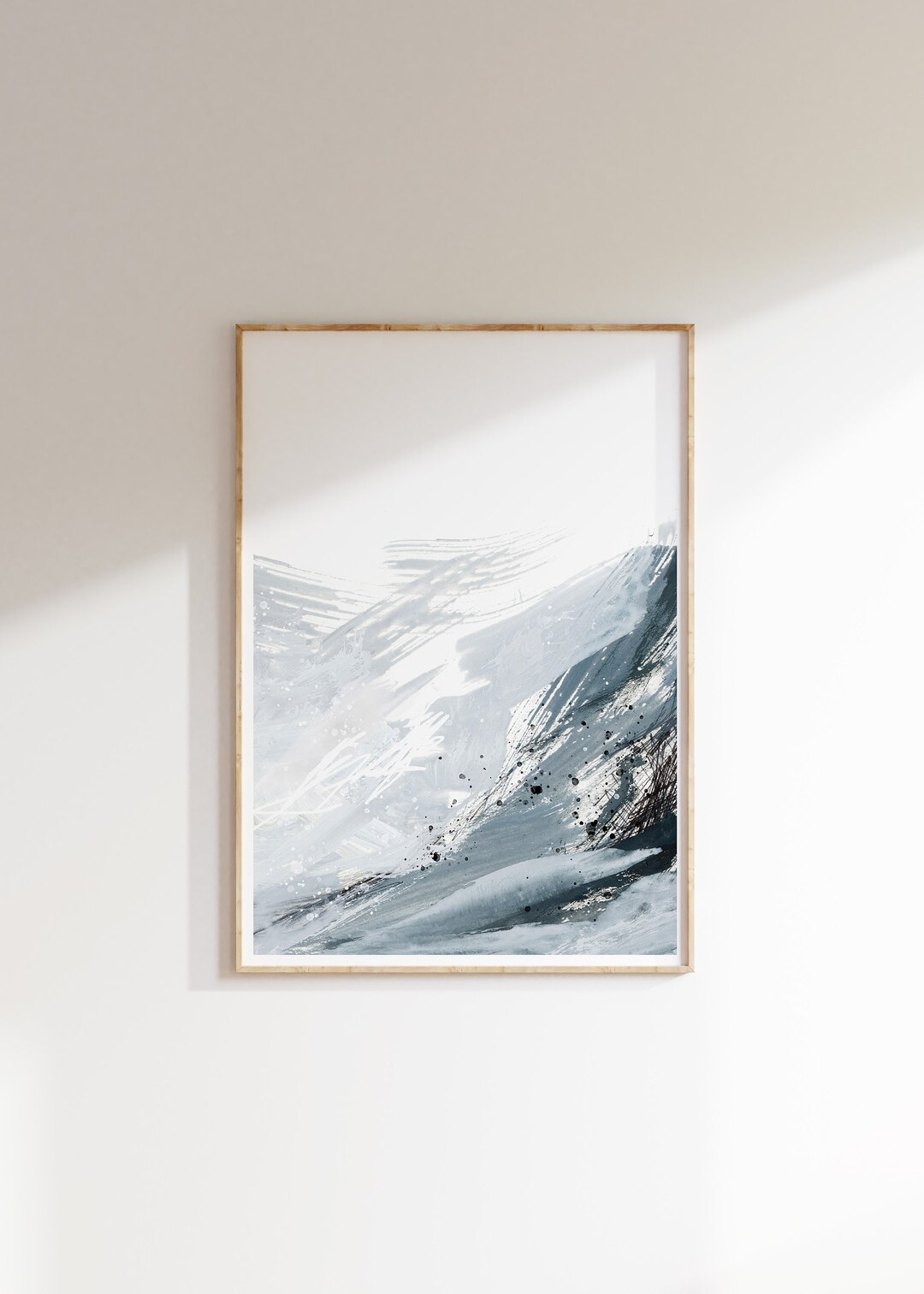 Blue and Grey Print Instant Art INSTANT DOWNLOAD Printable Wall Decor ...