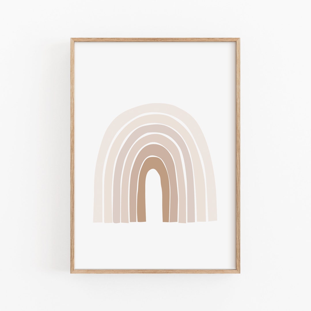 Neutral Rainbow Print Instant Art INSTANT DOWNLOAD Printable - Etsy
