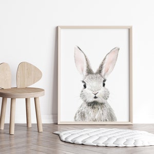 Rabbit Nursery Print Instant Art INSTANT DOWNLOAD Printable Wall Decor ...