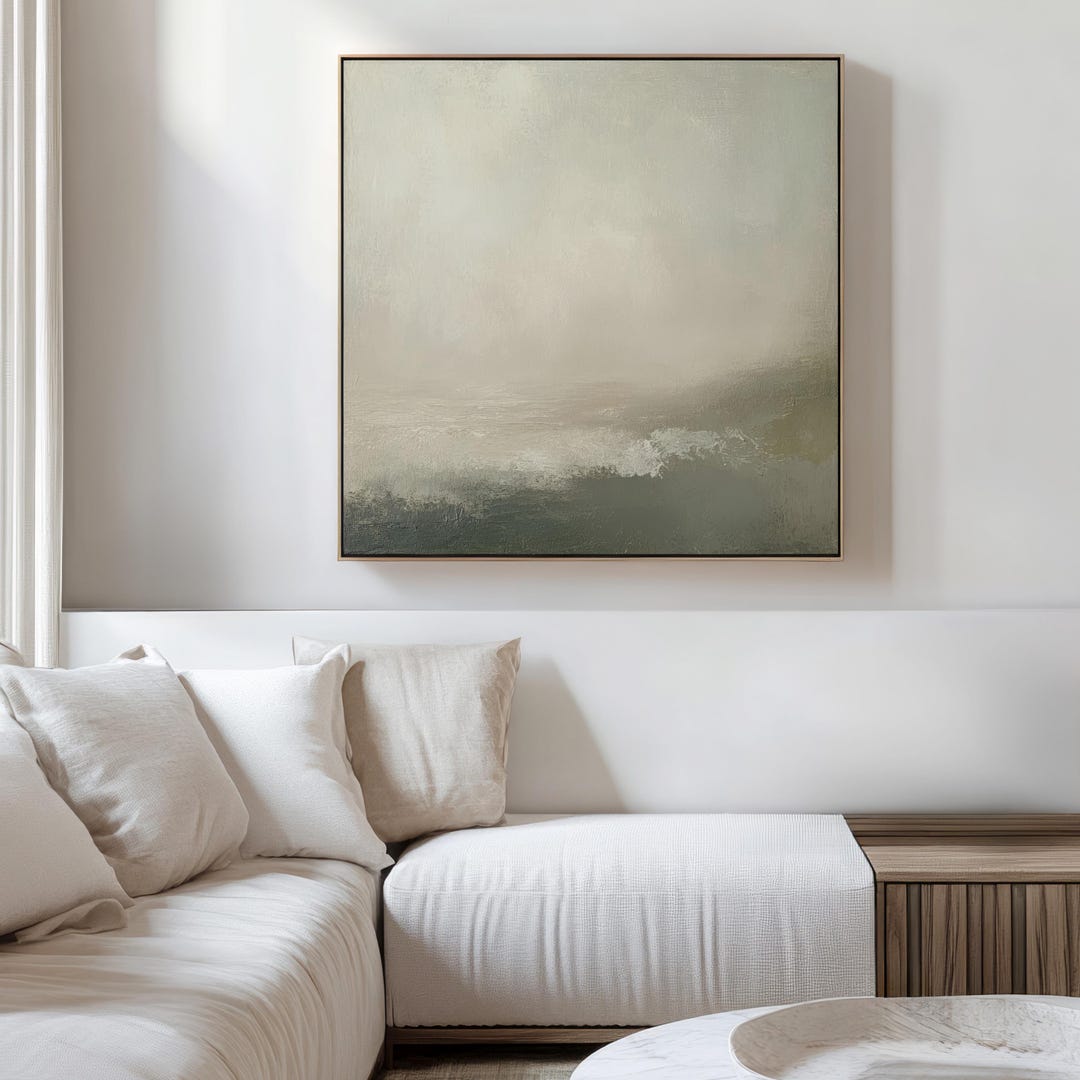 Abstract Landscape Print, Muted Colors Art, Printable Art, Oil Painting ...