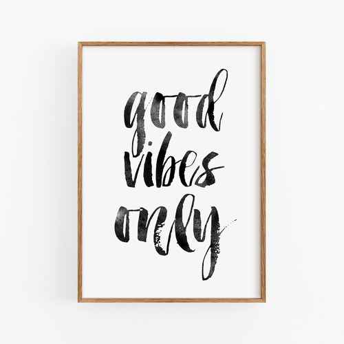 Good Vibes Only Poster Download - Etsy