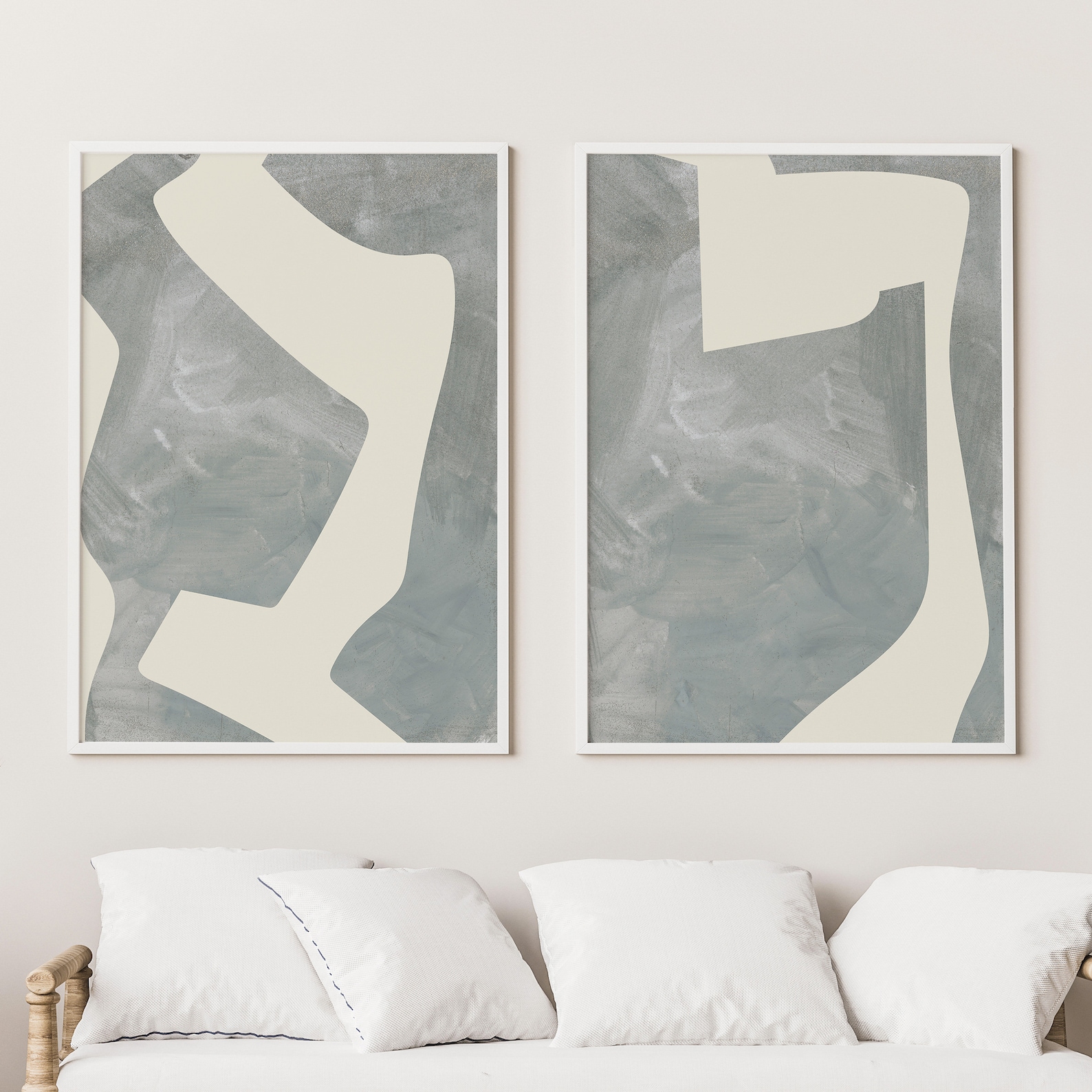 Abstract Print Set of 2, Abstract Art, Printable Art, Abstract Painting ...