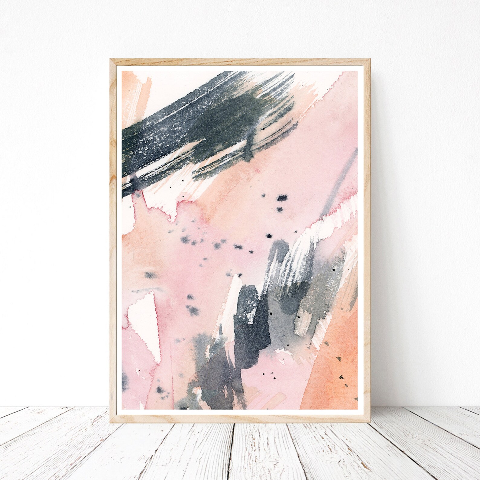 Abstract Blush Print Instant Art INSTANT DOWNLOAD Printable Wall Decor ...
