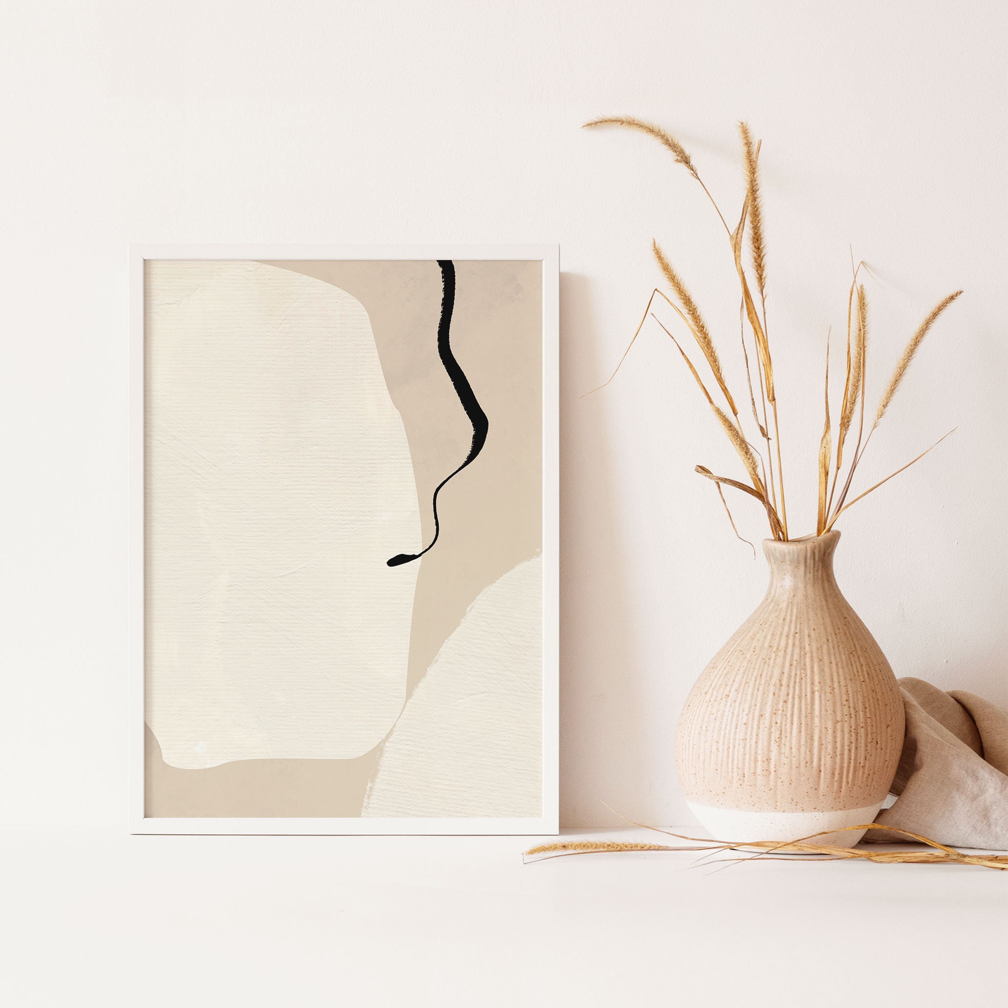 Abstract Print Set of 3, Modern Art, Printable Art, Mid Century Modern ...